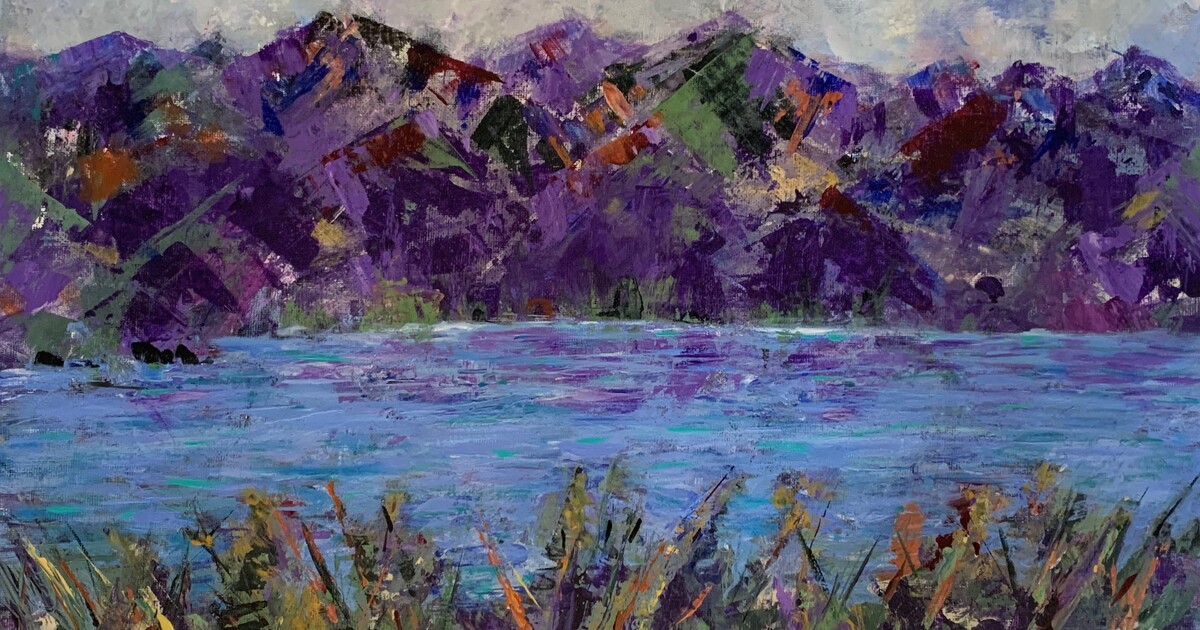 Purple Mountain - Marilyn Silverstein Art