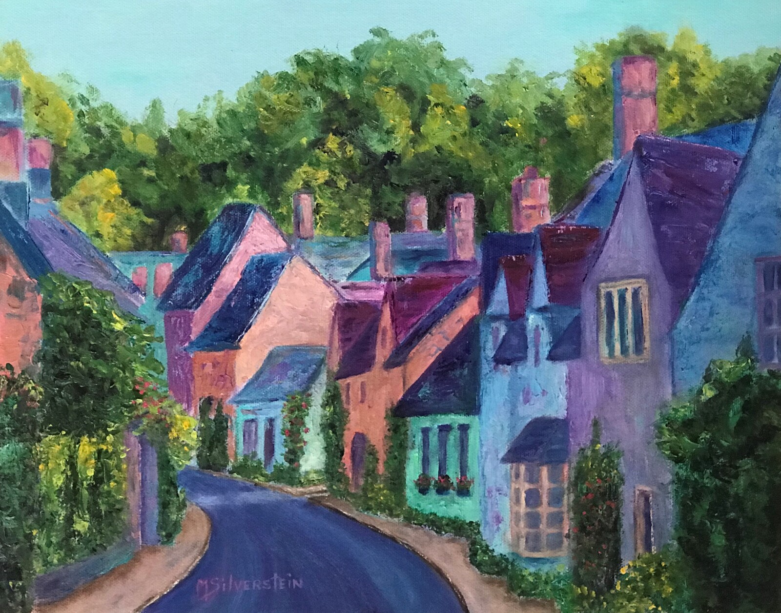 Country Village - Marilyn Silverstein Art