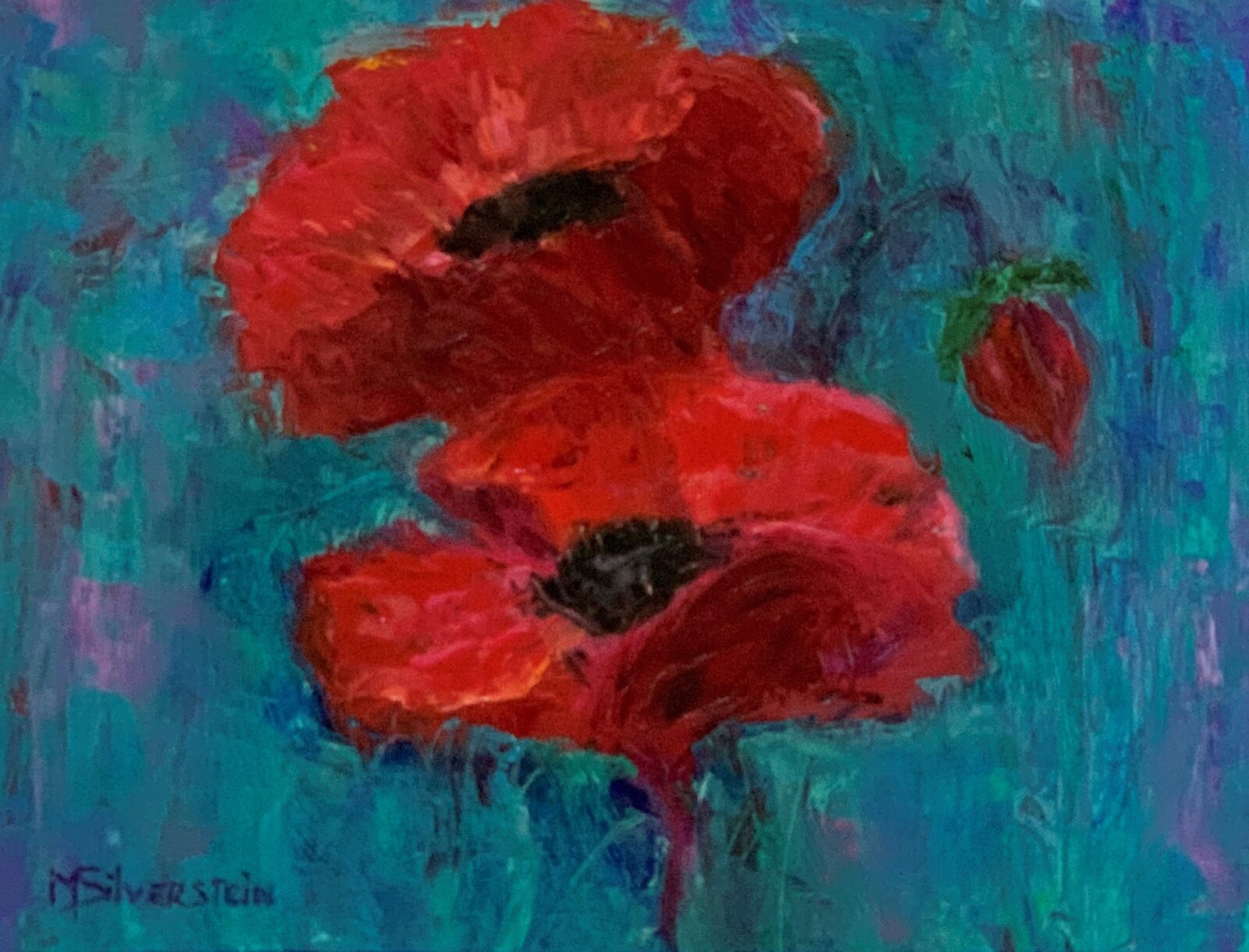 Red Poppies - Marilyn Silverstein Art