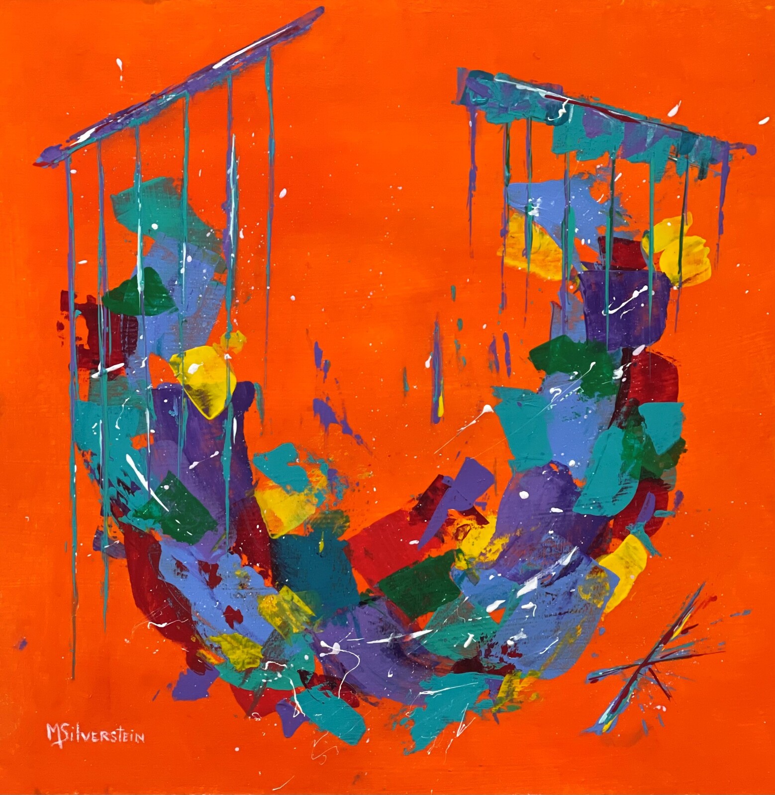 Exuberance! tangerine - Marilyn Silverstein Art